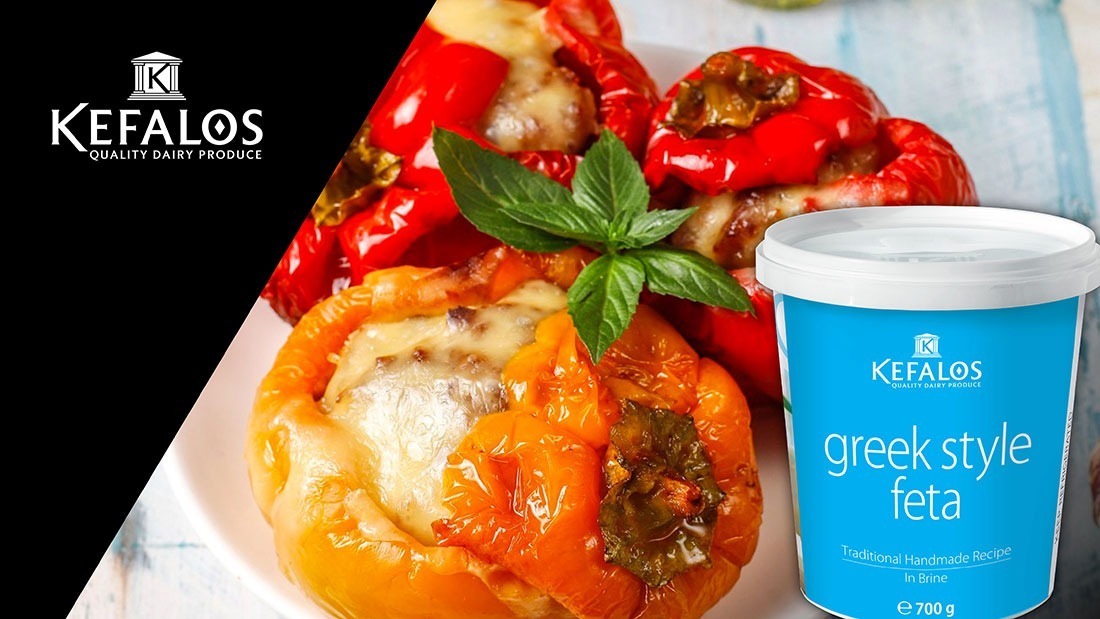 Spicy Feta Stuffed Peppers - Kefalos Food
